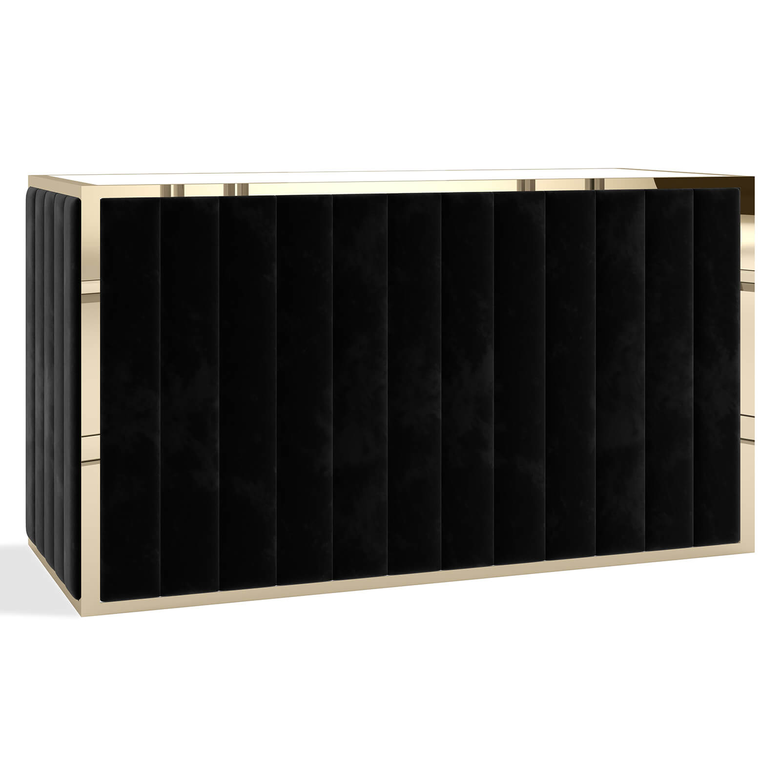 Milo Bar, Gold Frame, Velvet Black | Signature Party