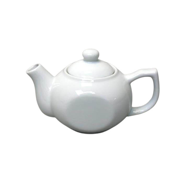White Ceramic Teapot 10oz | Signature Party