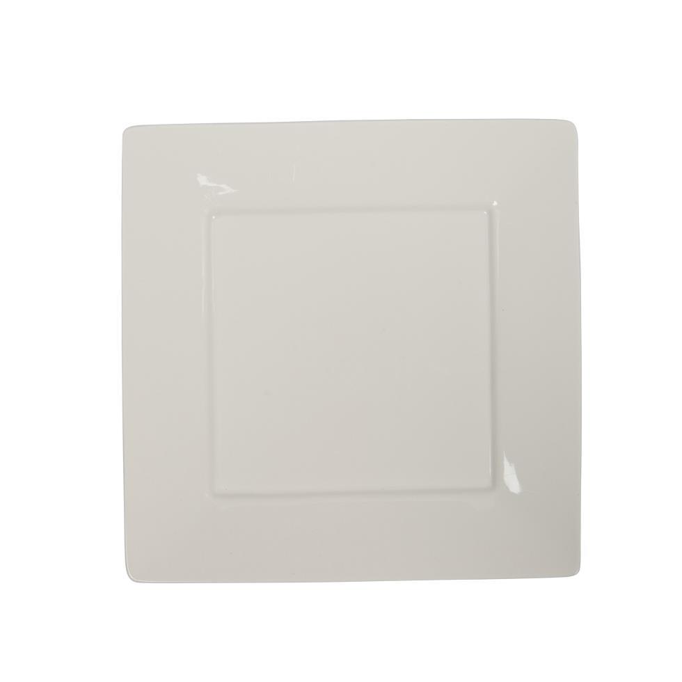 Square White Charger 12" | Signature Party